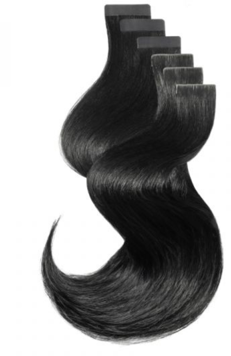 DoubleHair Easy Invisible Tape Human Hair - 55 cm 6 pcs 1 | Hairaction.nl