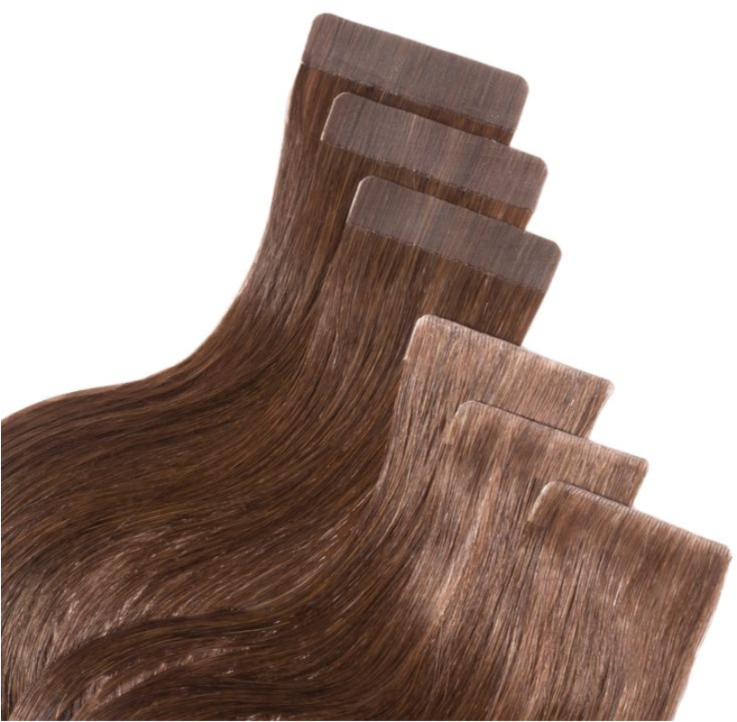 DoubleHair Easy Invisible Tape Human Hair - 55 cm 6 pcs L5 | Hairaction.nl