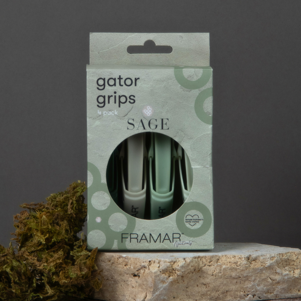 Framar Neutrals Sage Gator Grip Clips koop je bij Hairaction.nl