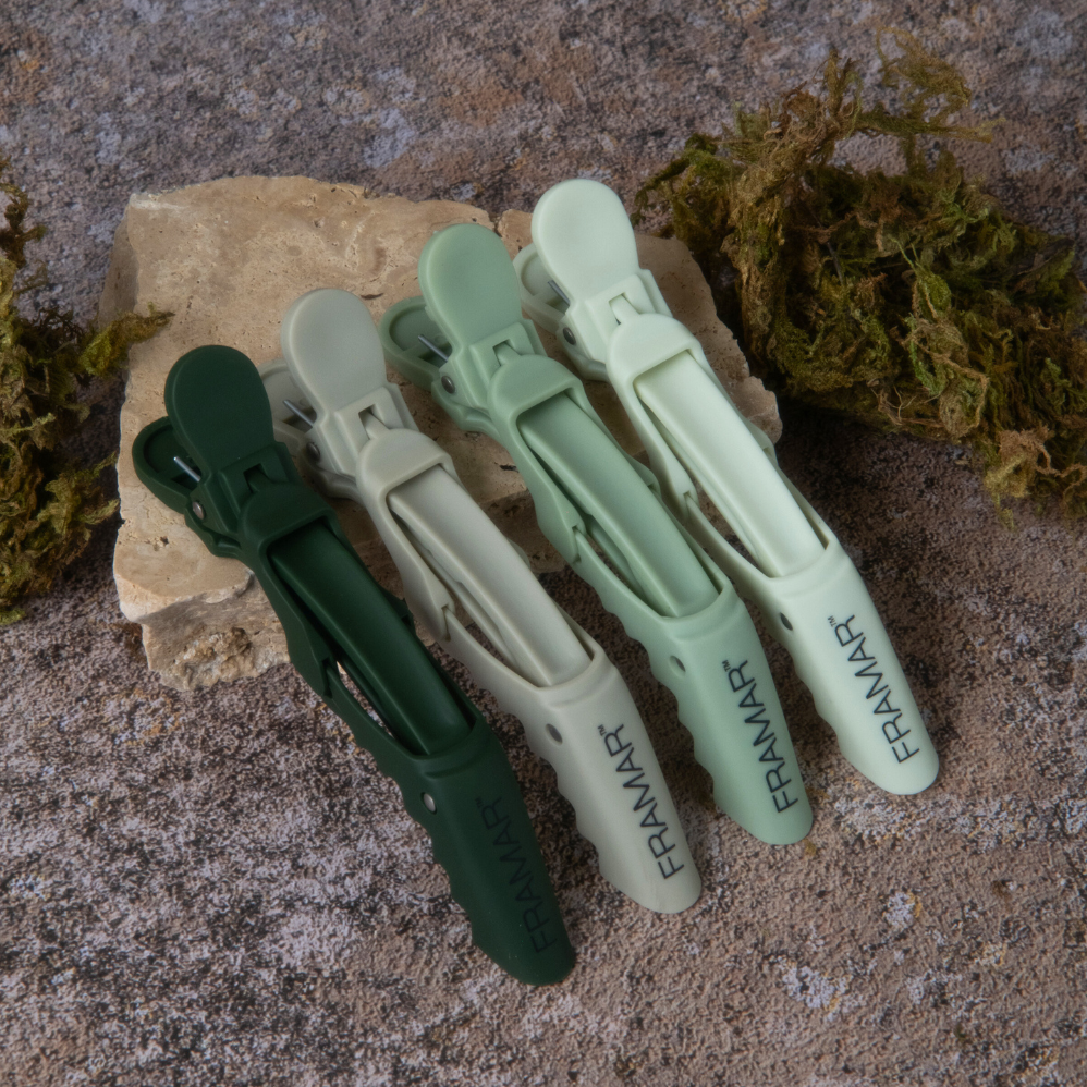 Framar Neutrals Sage Gator Grip Clips koop je bij Hairaction.nl