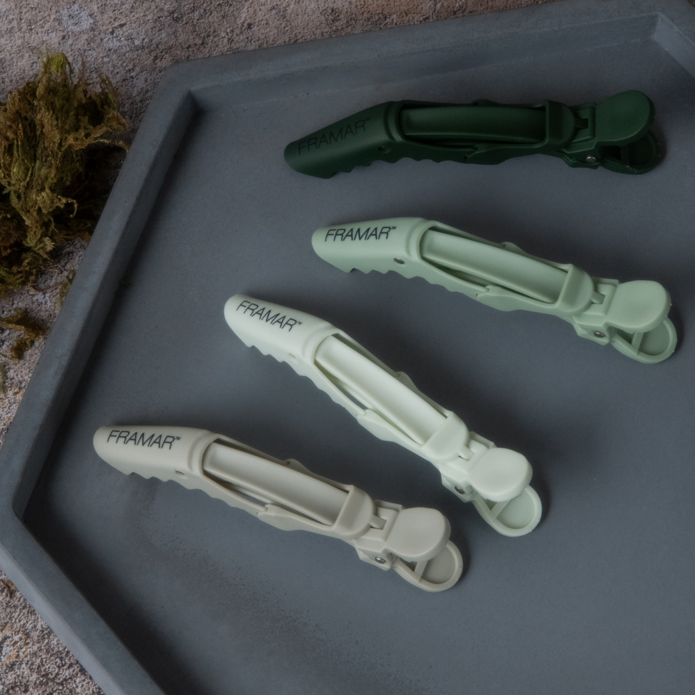 Framar Neutrals Sage Gator Grip Clips koop je bij Hairaction.nl