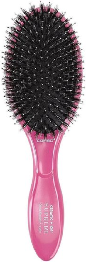 Olivia Garden Expert Care Oval Combo Borstel - Pink - Bij hairaction.nl