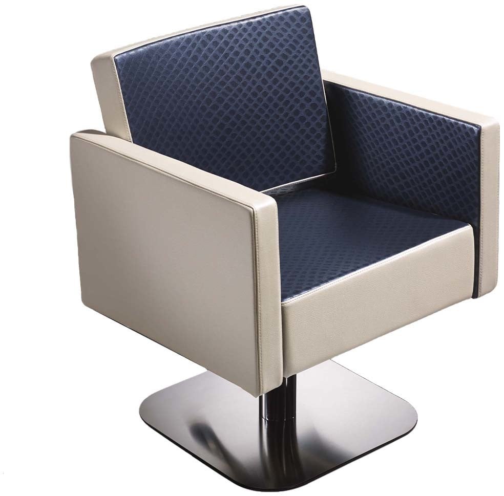 Salon Ambience kappersstoel Square - blokk. pomp - vierkante voet ...